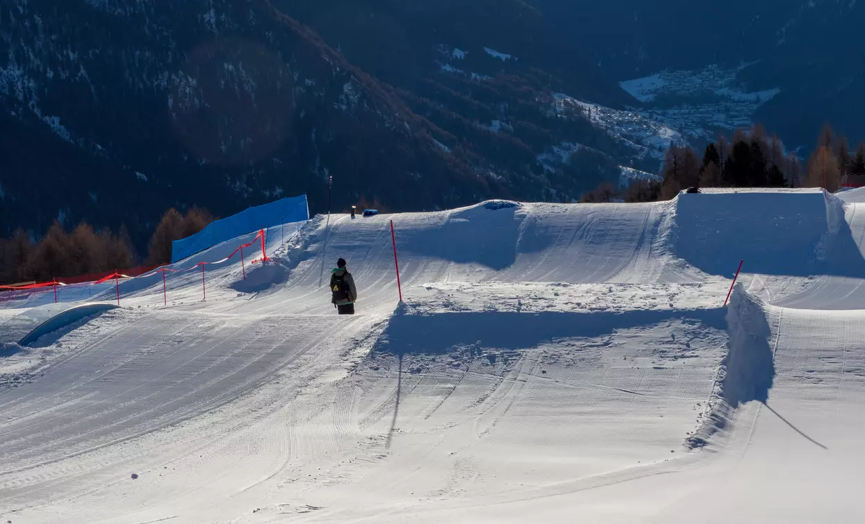 Funslope in the Pejo3000 ski area